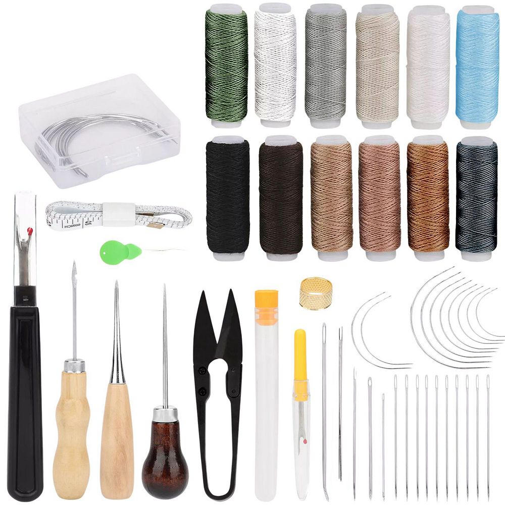 Leather Thread Stitching Tools Kit DIY Sewing Craft 48 Pcs