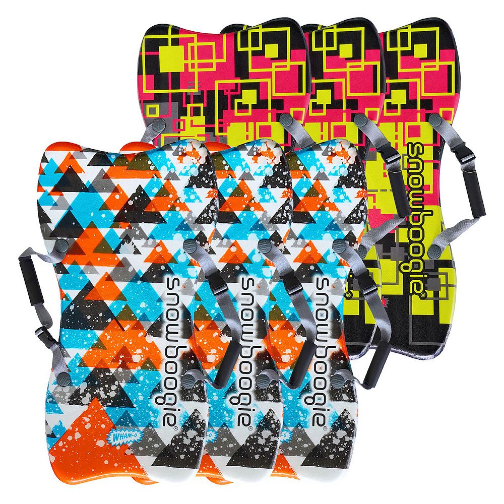Wham-O Snowboogie Snow Sled, 36" Single Rider Winter Backpack Sled, 6 Pack