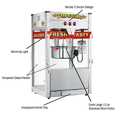 Top Star 12oz Popcorn Machine by Great Northern Popcorn