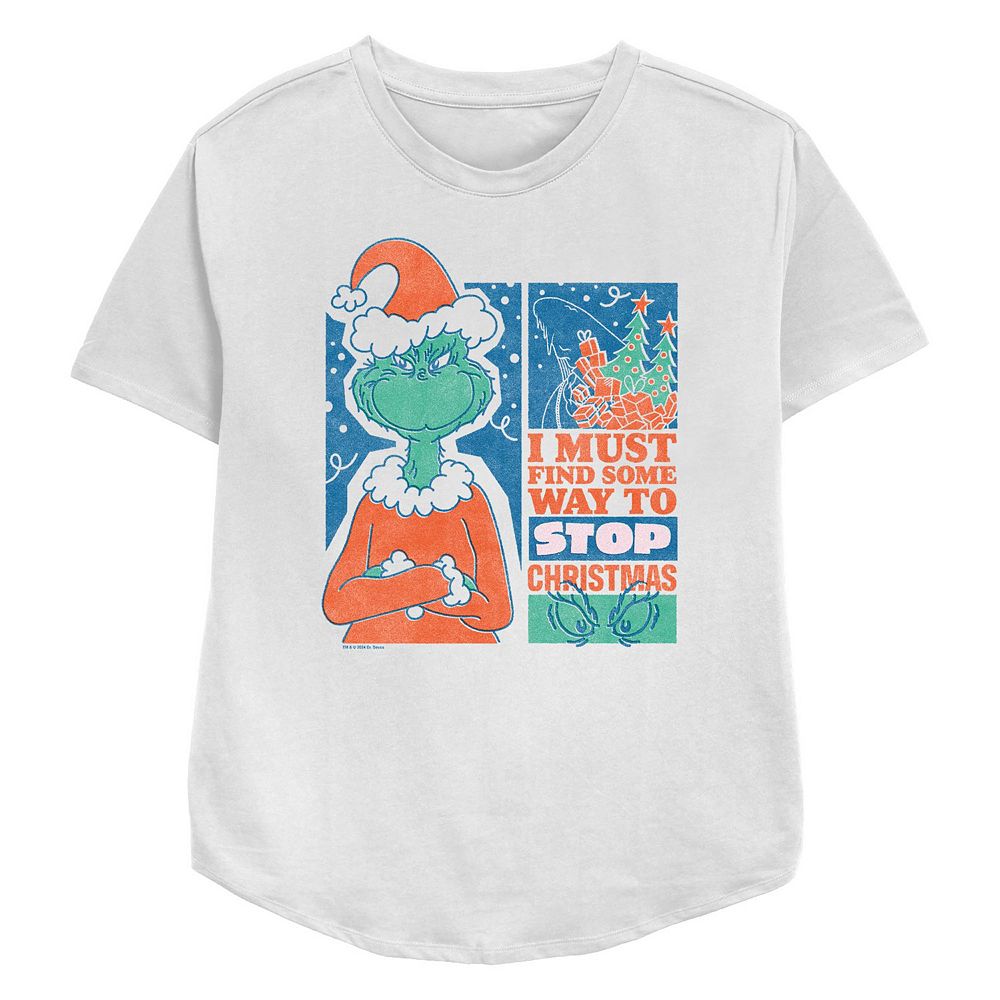 Women's Dr. Seuss Grinch Must Stop Christmas Relaxed Fit Tee