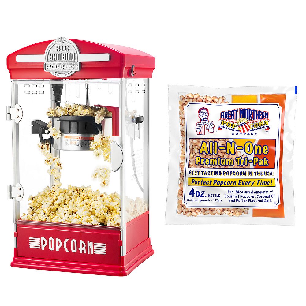 4oz Popcorn Maker Set with 12 All-In-One Popcorn Packs by Great ...