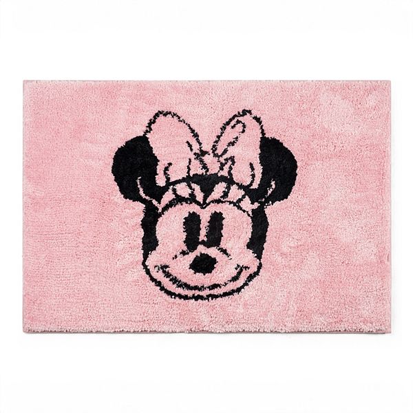 Disney's Minnie Mouse Blush Tufted Rectangle Bathroom Rug