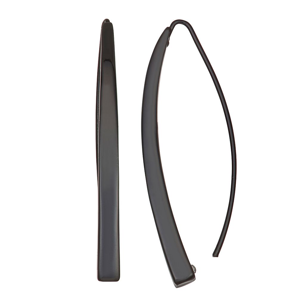 Simply Vera Vera Wang Jet Tone Bar Threader Earrings