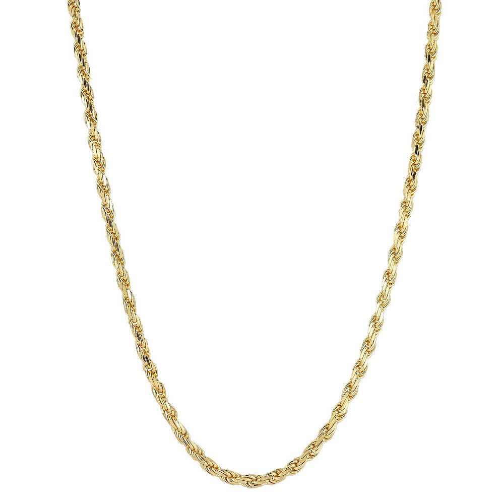 Men's Menster Sterling Silver 3 mm Rope Necklace