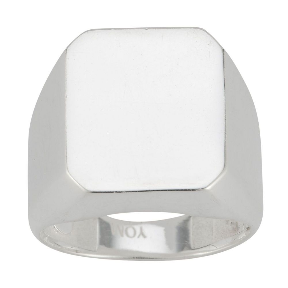 Men's Menster Sterling Silver Large Square Signet Ring