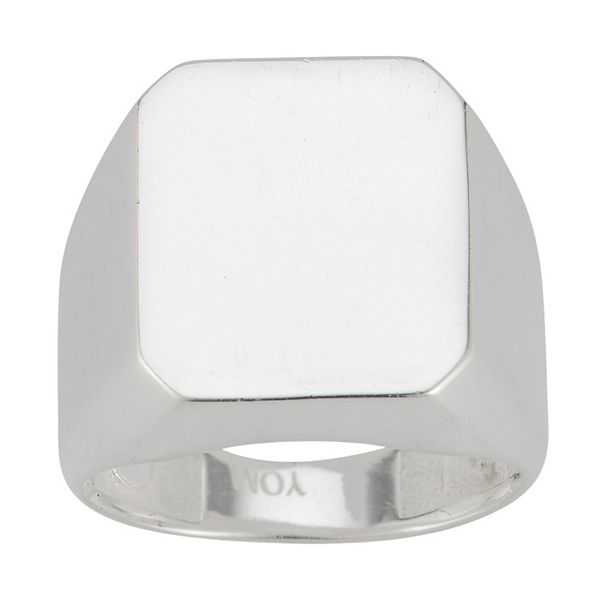 Men's Menster Sterling Silver Large Square Signet Ring
