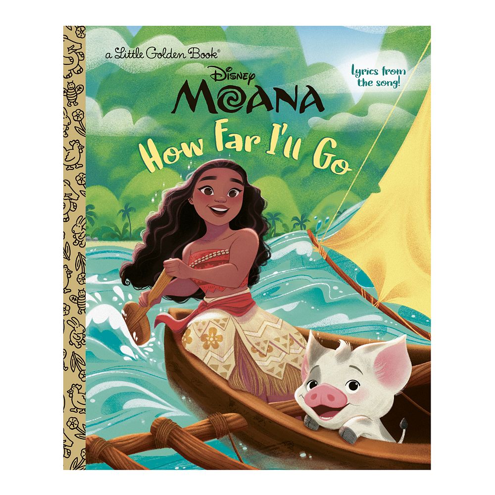 Disney's Moana How Far I'll Go Book by Little Golden Books