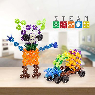 PicassoTiles 800 PC Rainbow Interlocking Plastic Disc, Building Chip ...