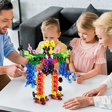 PicassoTiles 800 PC Rainbow Interlocking Plastic Disc, Building Chip ...