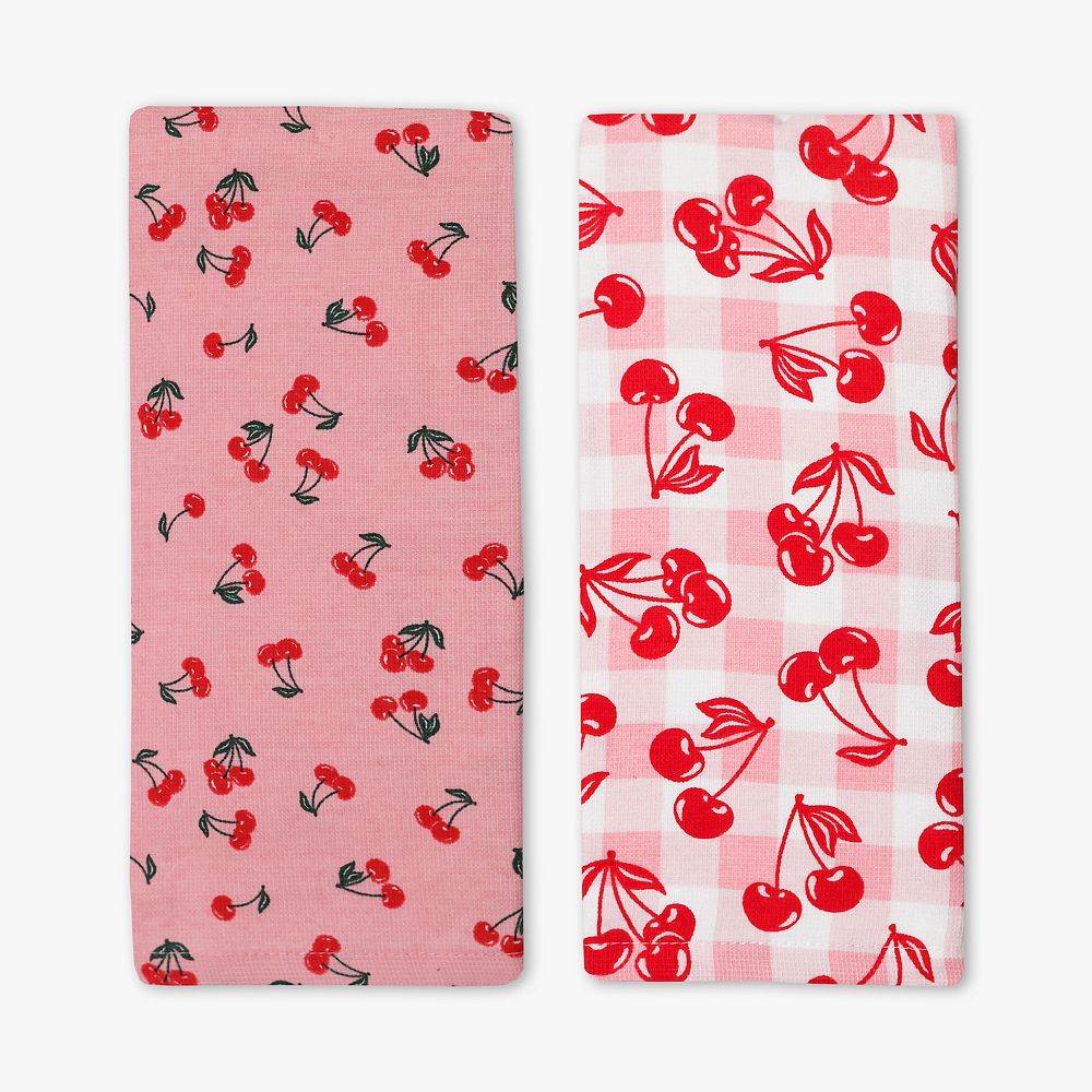 The Big One® 2-pc. Cherries Woven Kitchen Towel Set