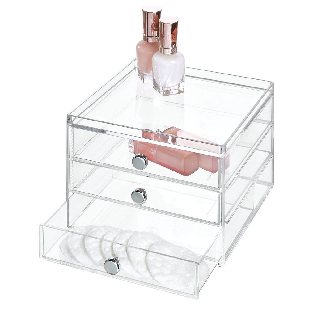 iDesign 3-Drawer Clarity Cosmetic Organizer