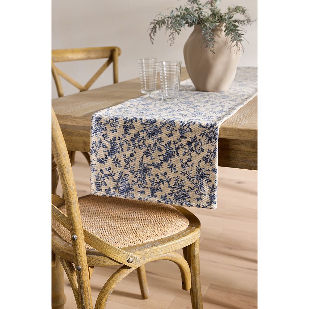Mingle & Co. Printed Textured Woven Runner