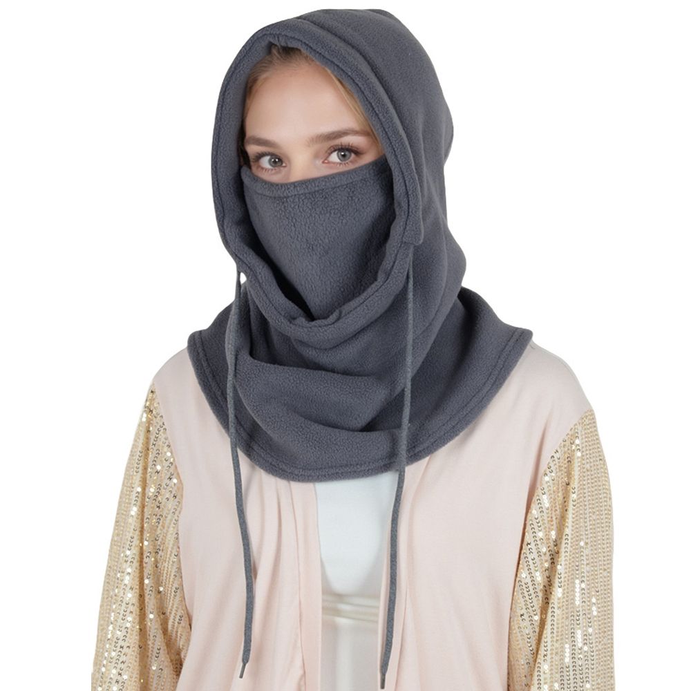 Winter Fleece Face Mask Balaclava Warm Neck Face Cover Hat Cap Hooded ...