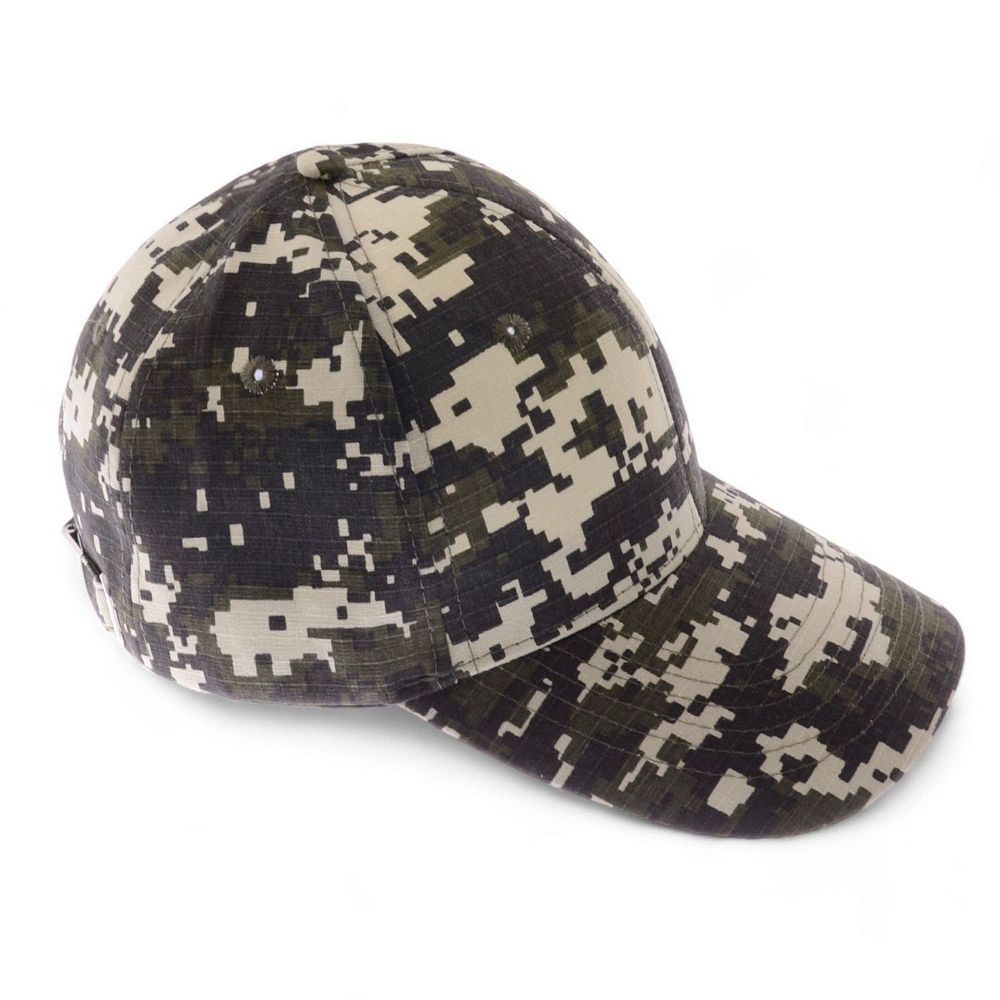 Digital Camo Baseball Cap with Adjustable Fit and Breathable Fabric