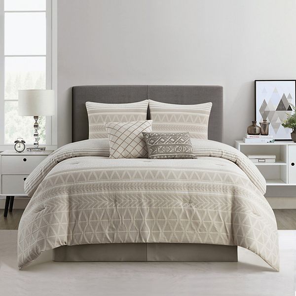 Nanshing Cleluya Striped Cotton Comforter Set