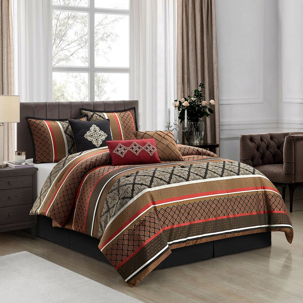Nanshing Tefia 7 Piece Jacquard Comforter Set