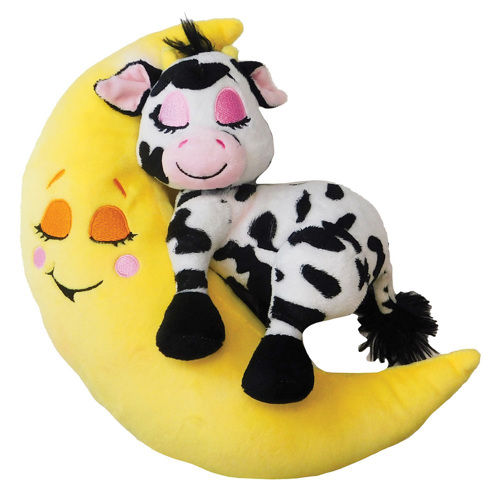 Jay@Play Happpy Nappers: Lullabrites Lights & Sounds Plush Moon Pet - Cow