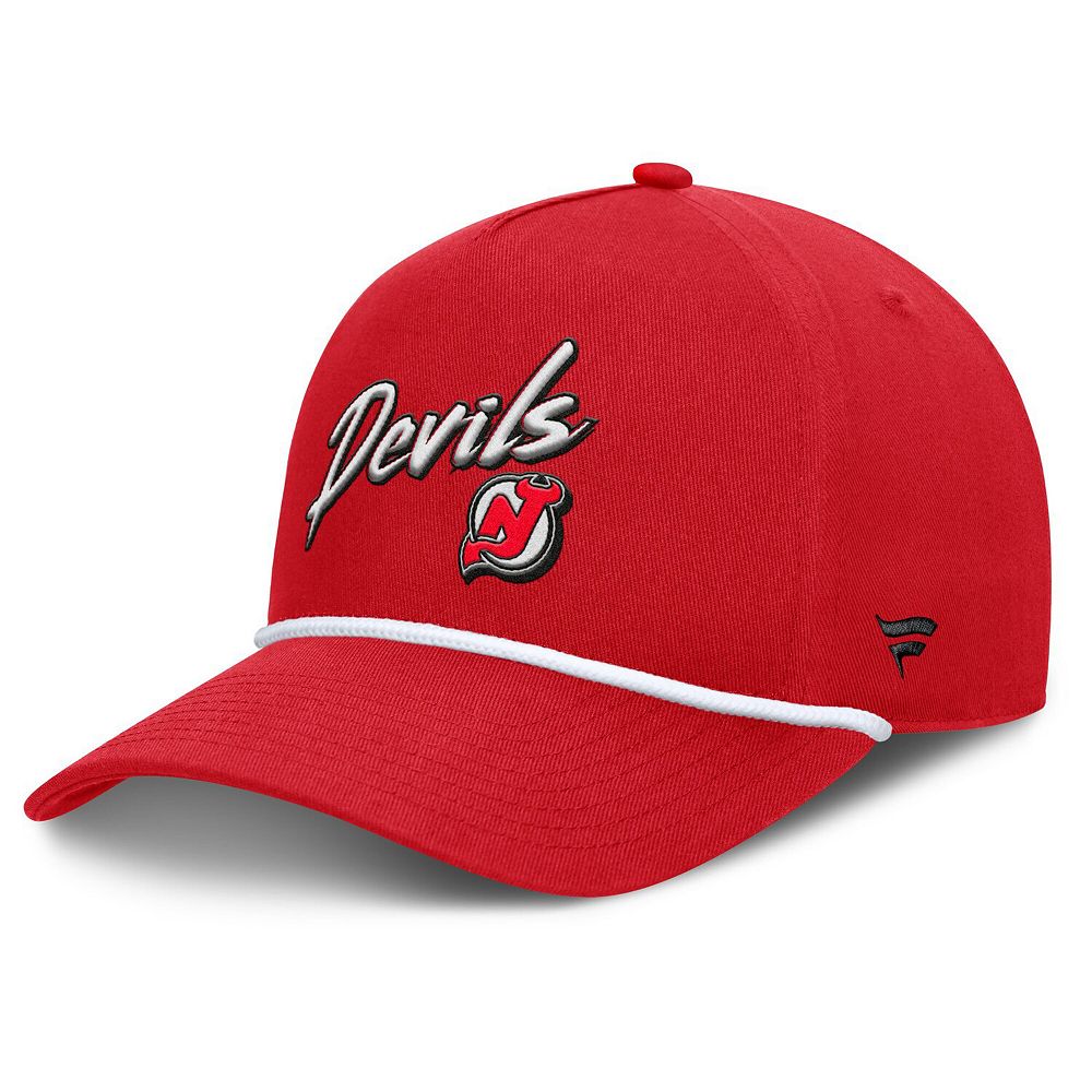 Men's Fanatics Red New Jersey Devils Decades Collection A-Frame Rope ...