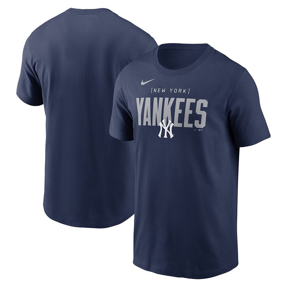 Men's Nike Navy New York Yankees Home Team Bracket Stack T-Shirt