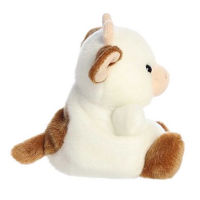 Aurora - Mini Palm Pals - 5" Caroline Brown Cow - Adorable Stuffed Animal