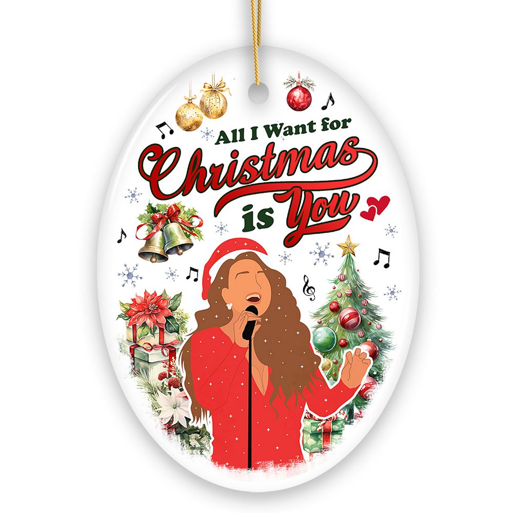 Artistic Classic Holiday Melody Ornament, All I Want for Christmas ...