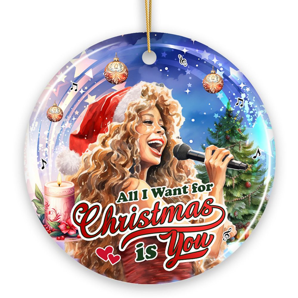 Artistic Classic Holiday Melody Ornament, All I Want for Christmas ...