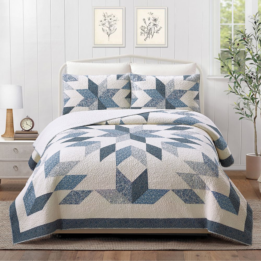 Modern Heirloom Bright Star Patchwork Quilt Set