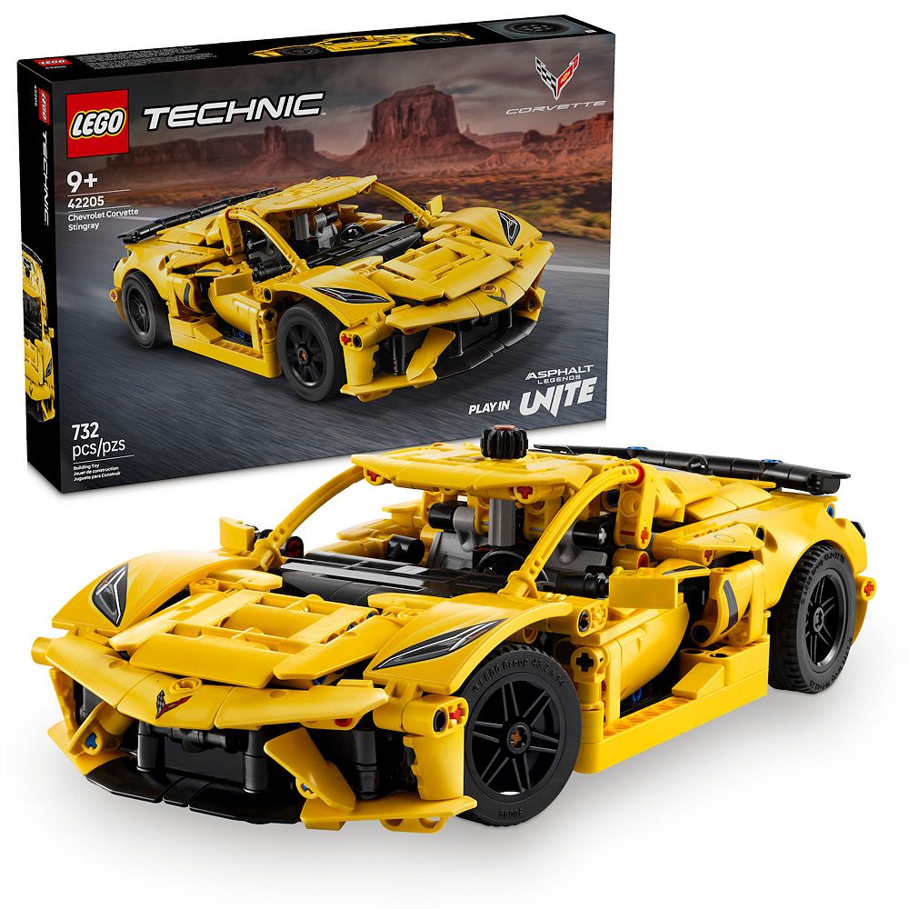 LEGO Technic Chevrolet Corvette Stingray Toy Car Model Building Kit - 42205