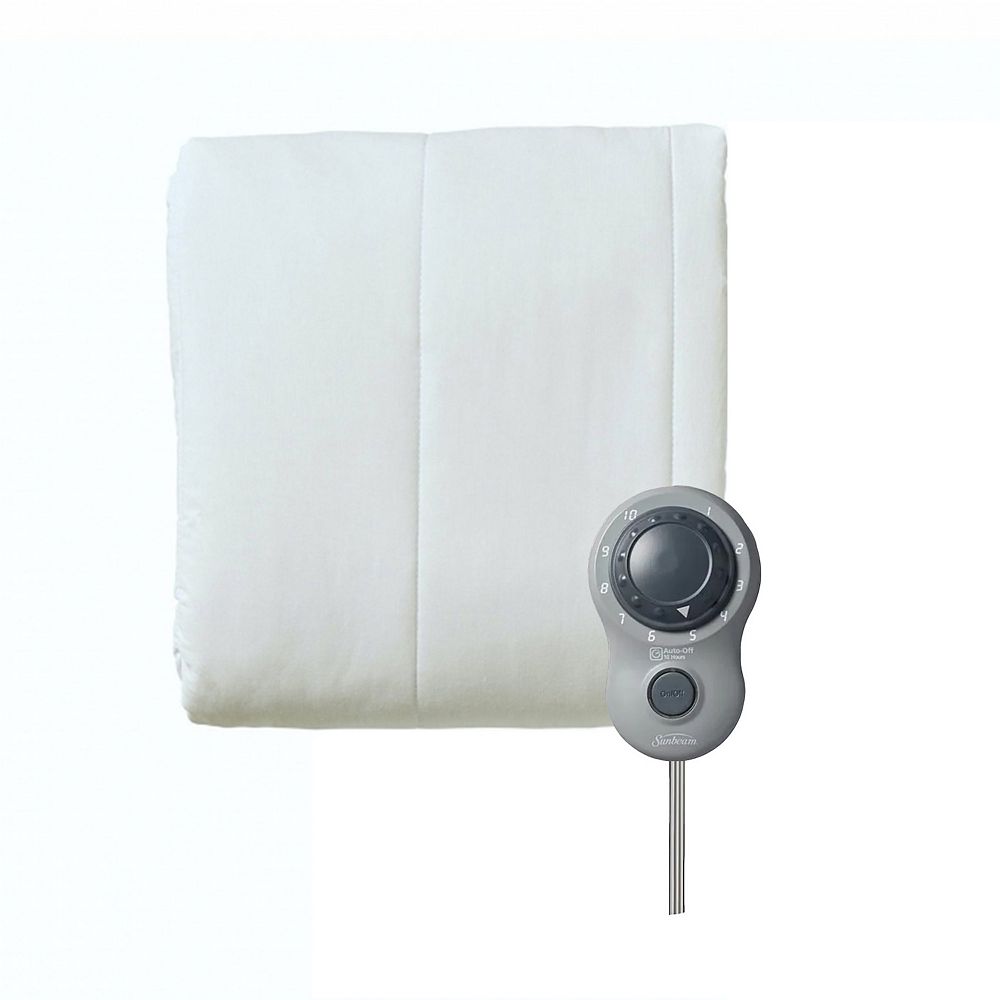 Twin Size Electric Water Resistant Heated Mattress Pad with Dial Controller