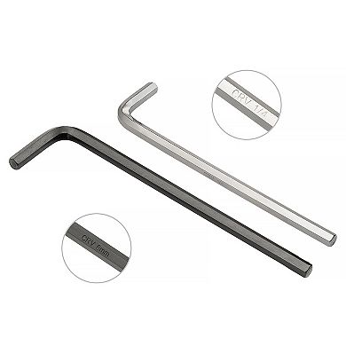 Mount 18PCS Long Arm Hex Key Allen Wrench Set, Metric/SAE