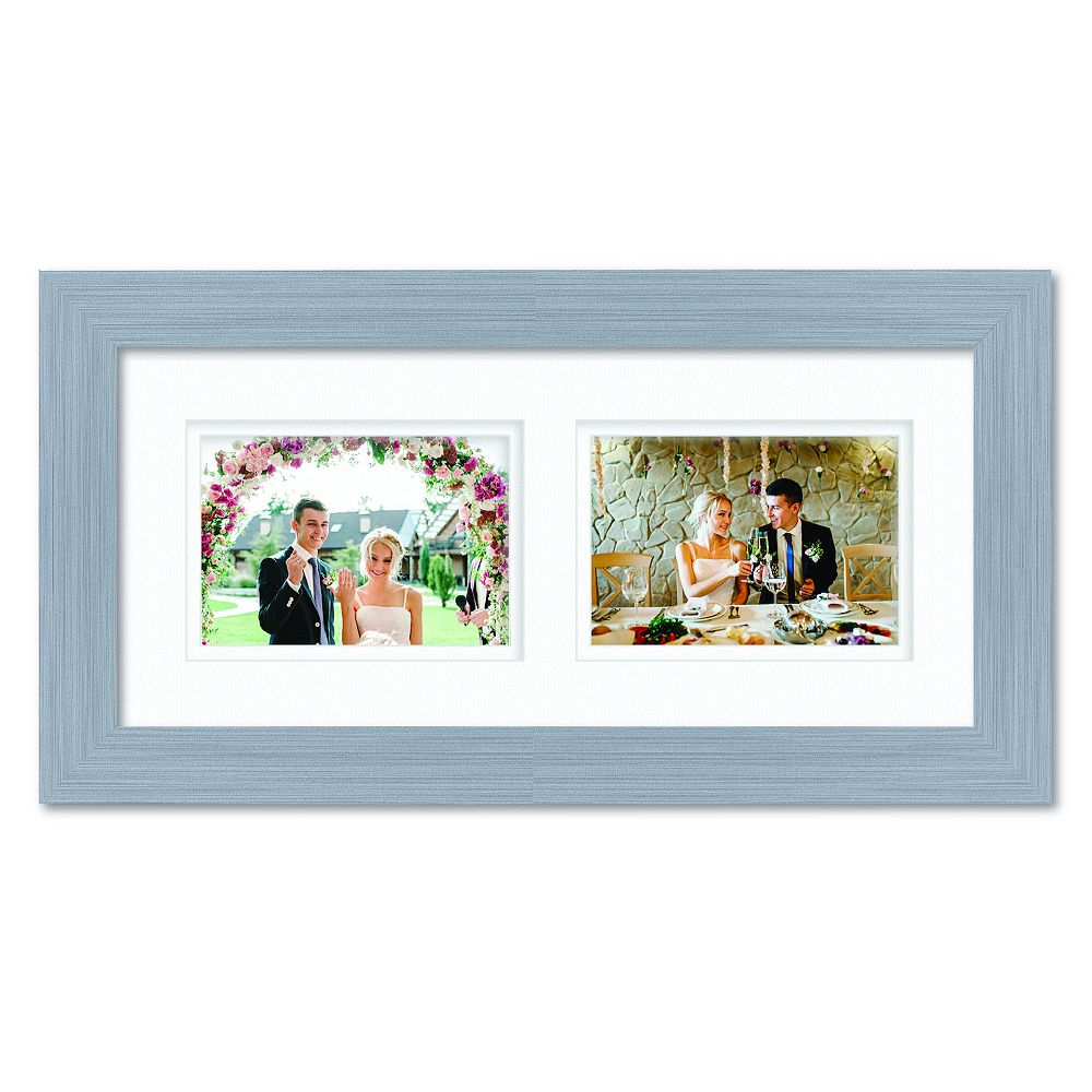 COURTSIDE MARKET Classic Hues Collection Grey 8x18 2 Photo Opening Wall ...