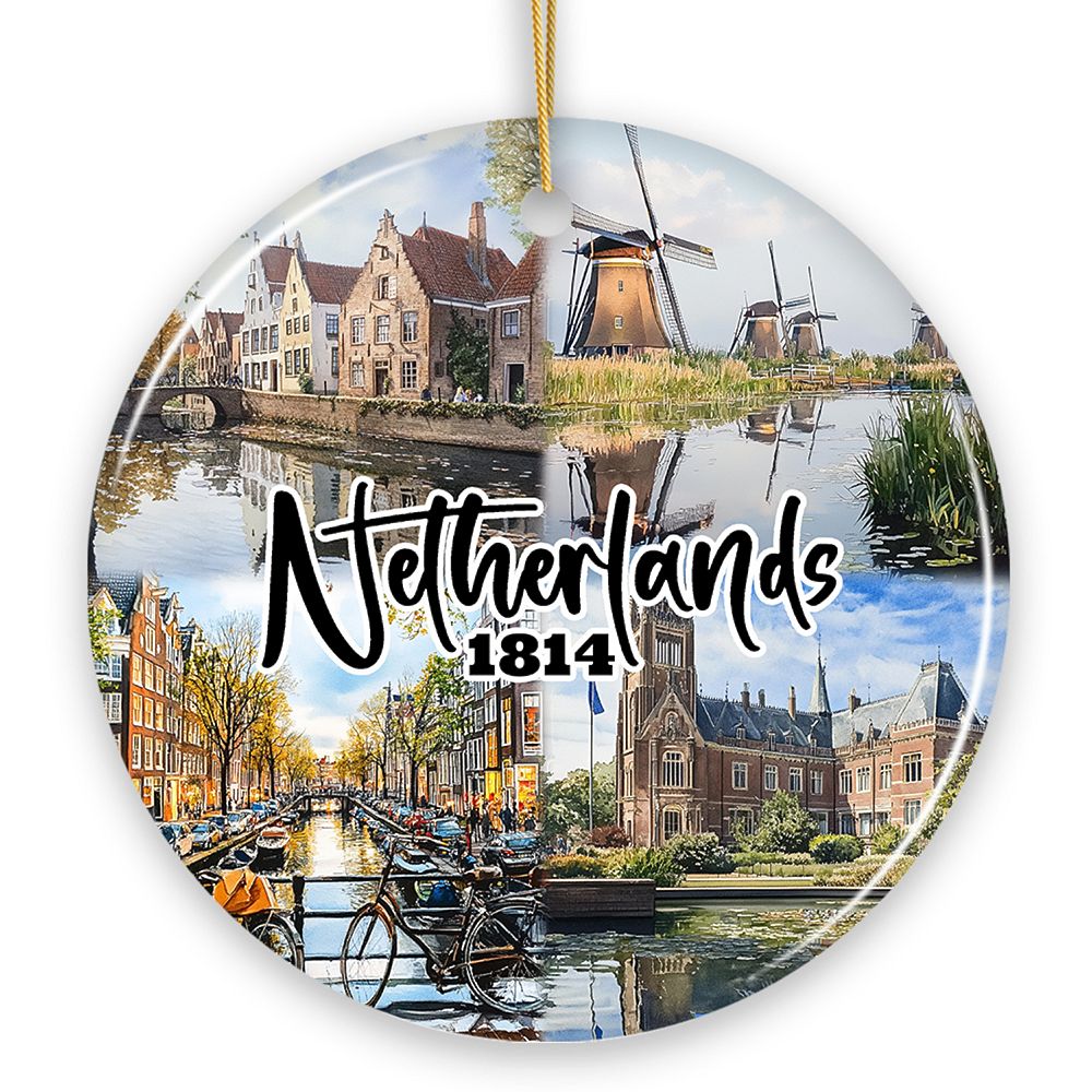 Picturesque Netherlands Heritage Christmas Ornament, Dutch Culture ...