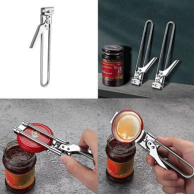 2-Pieces Adjustable Jar Opener Multifunctional Lid Gripper