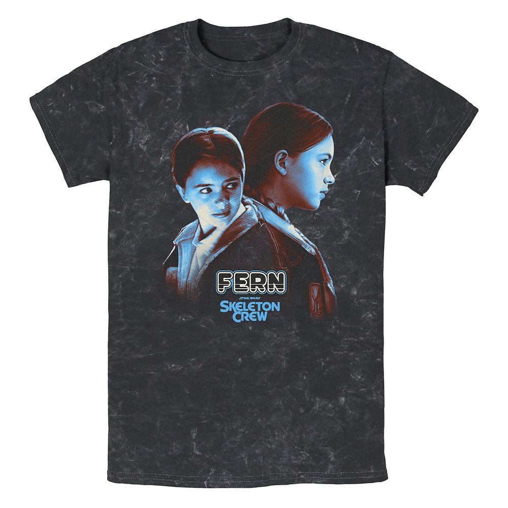 Men's Star Wars Skeleton Crew Fern Poster Graphic Tee