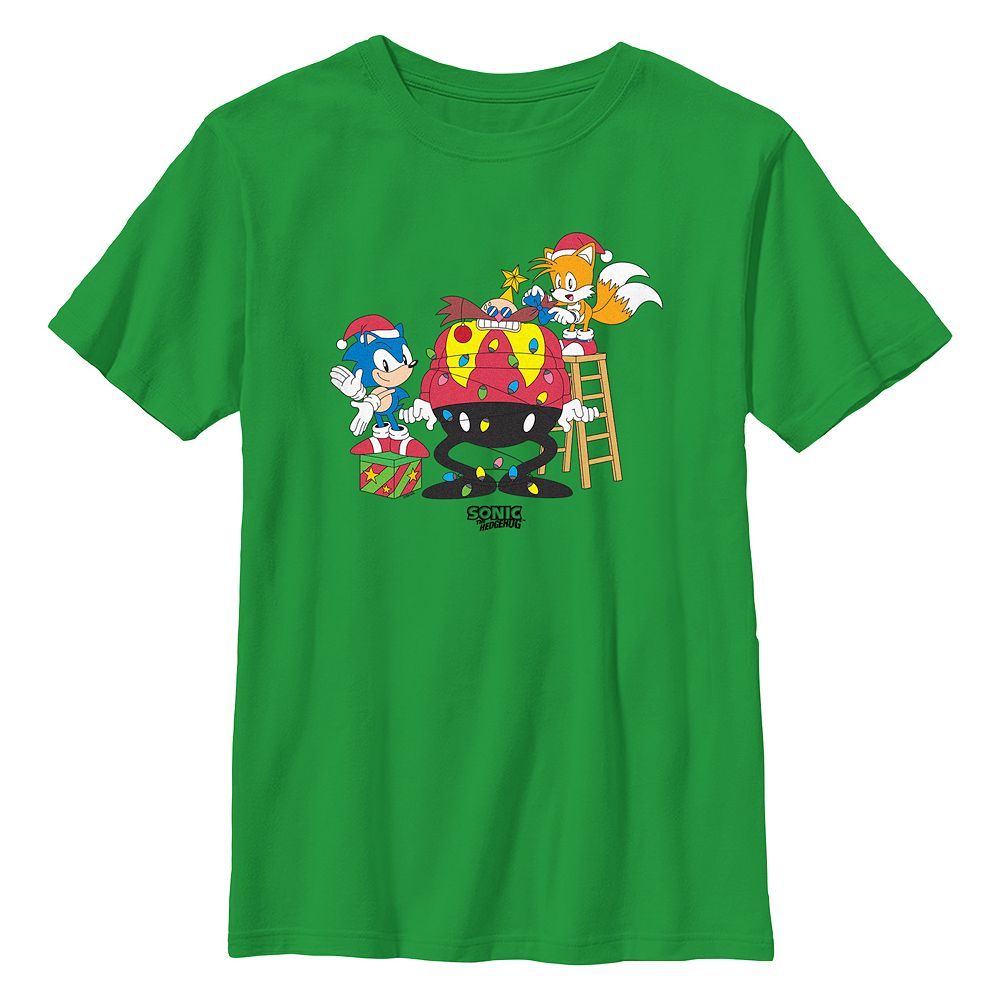 Boys 8-20 Sonic The Hedgehog Doctor Eggman Tangled In Christmas Lights ...