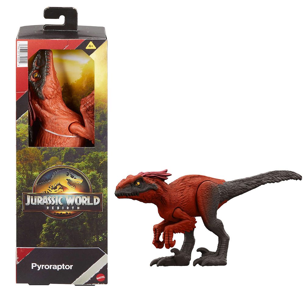 Mattel Jurassic World Rebirth Pyroraptor Dinosaur Action Figure