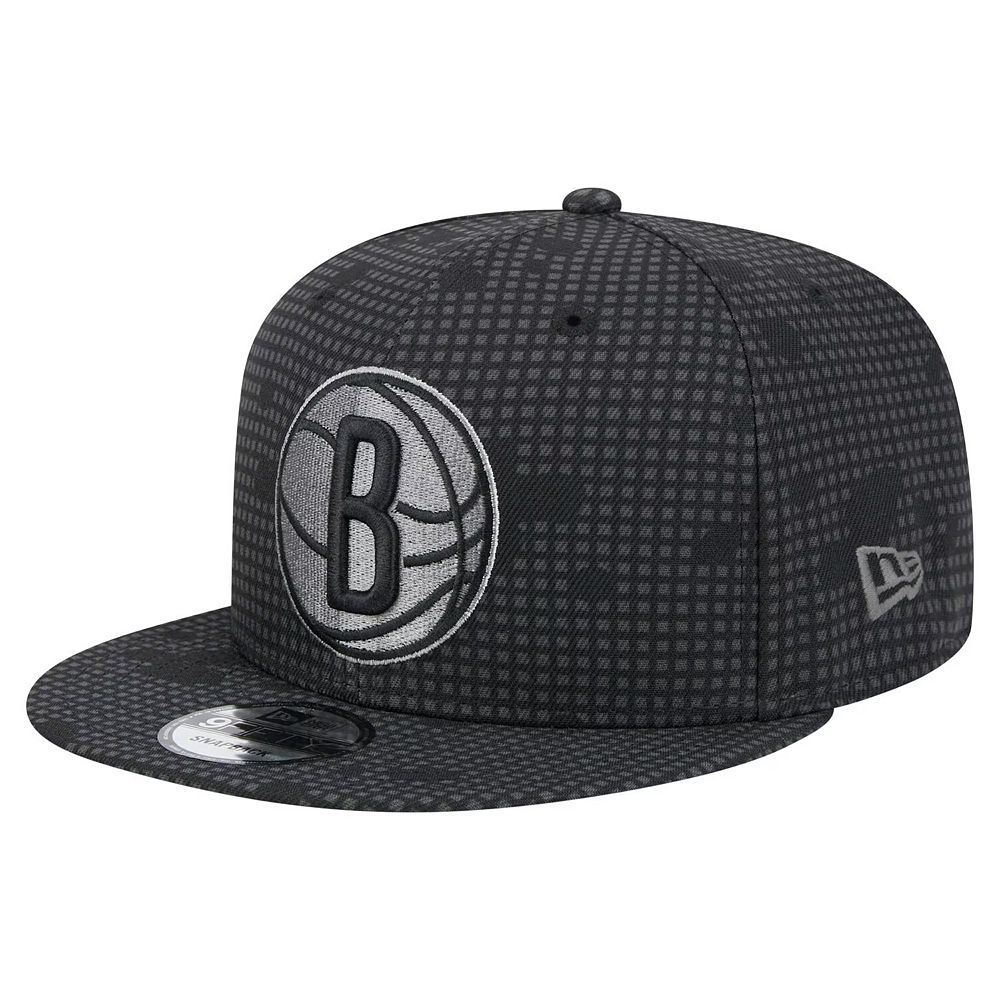 Men's New Era Black Brooklyn Nets Midnight Ink Pop Outline 9FIFTY ...