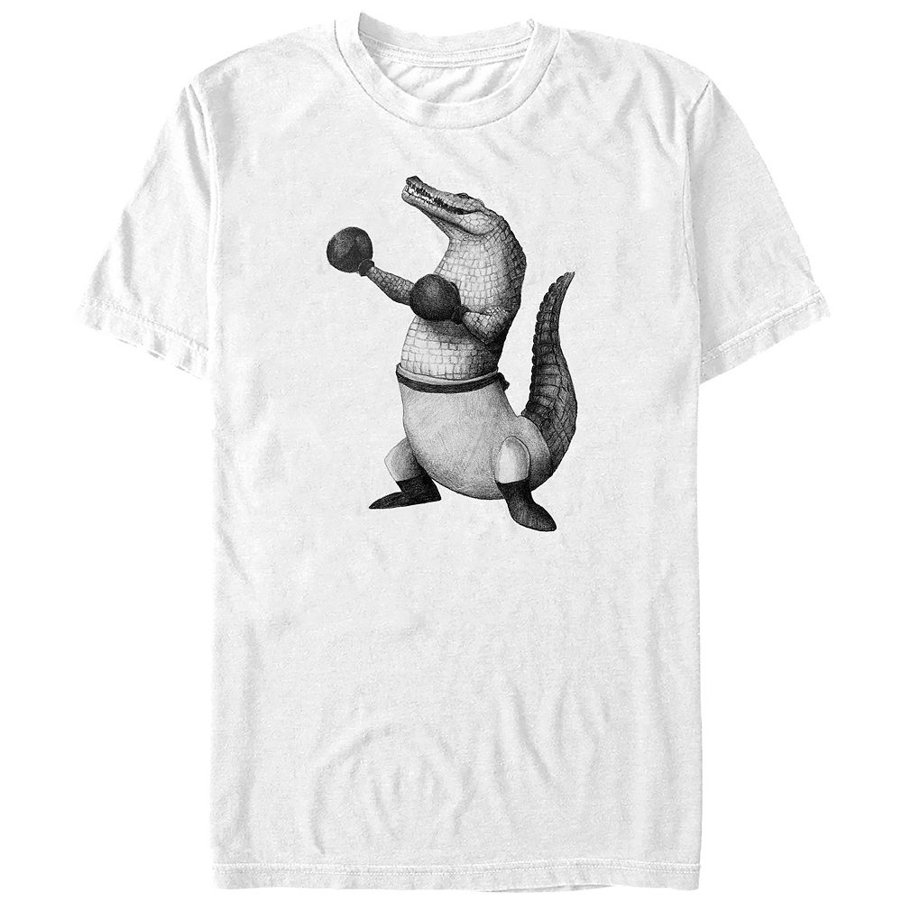 Big & Tall Boxing Crocodile Graphic Tee