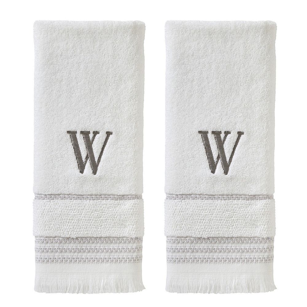 Skl Home By Saturday Knight Ltd Casual Monogram Hand Towel Set W - 2-count