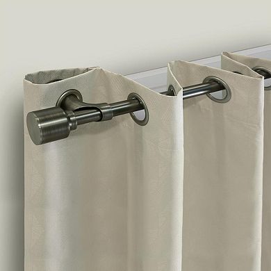 Patented Blackout Exclusive Curtain Rod Cap Finial Extendable