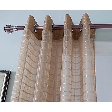 Wanda Box Voile Grommet Curtain Panels 8 Silver Grommets - 54" x 90 ...