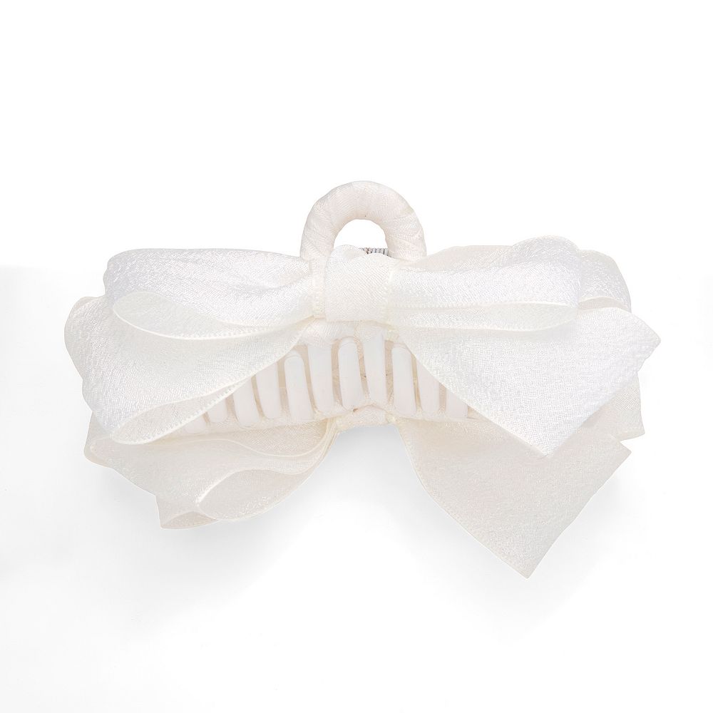 Emberly Fabric Bow Claw Clip