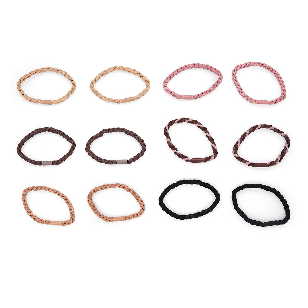 Emberly Braided Hair Tie Set 12-pk.