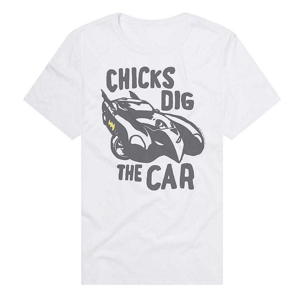 Men's DC Comics Batman "Chicks Dig the Car" Batmobile Graphic Tee