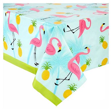 Flamingo Tablecloth Tropical Party Decoration 54" x 108" 3 Pcs