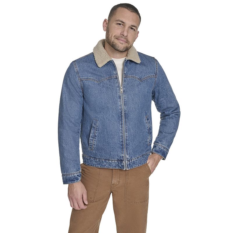 UPC 191900288046 - Men's Levi's® Sherpa Trim Denim Western Jacket, Size ...