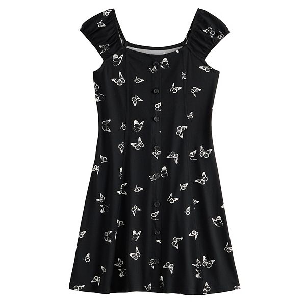 Girls 6-20 SO® Button Front Dress in Regular & Plus Size