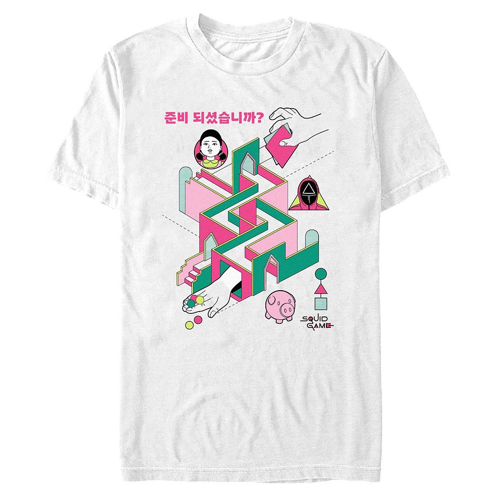 Men's Squid Game Labyrinth Game Graphic Tee
