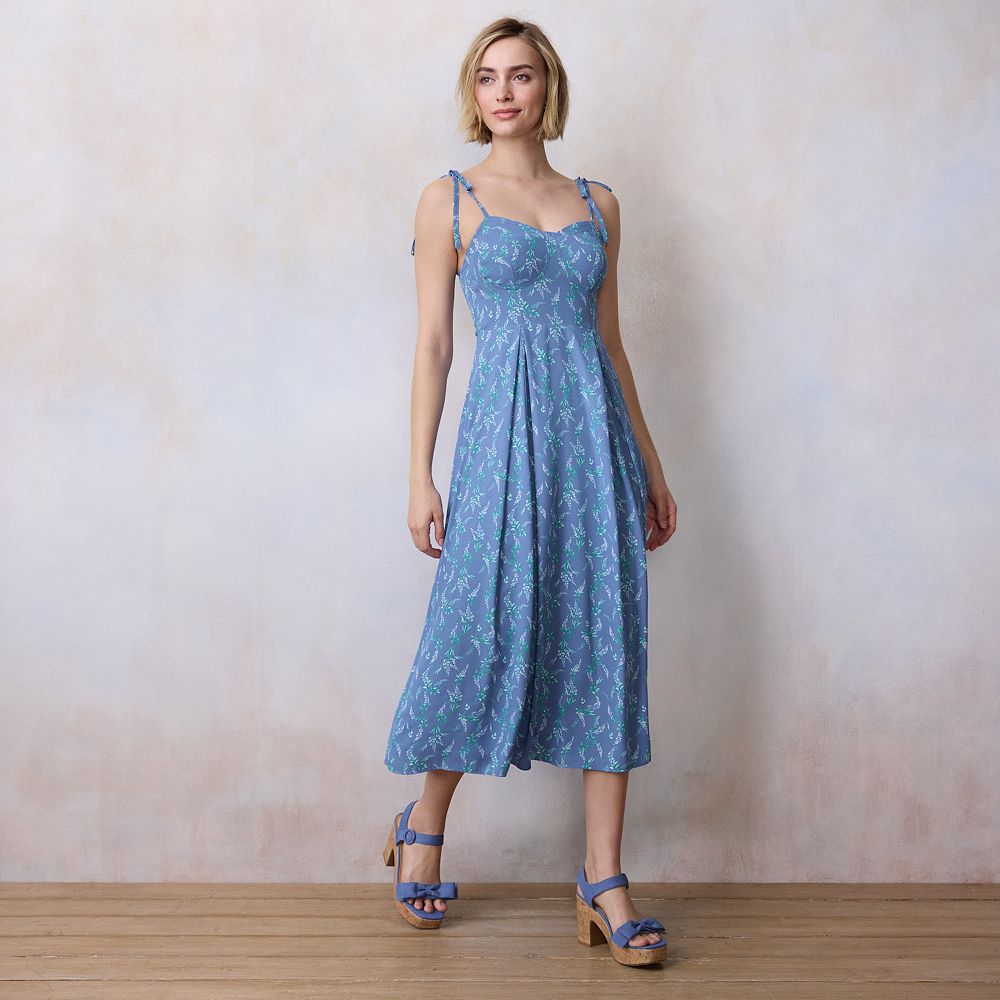 Women's LC Lauren Conrad Sweetheart Neck Tea Length Dress