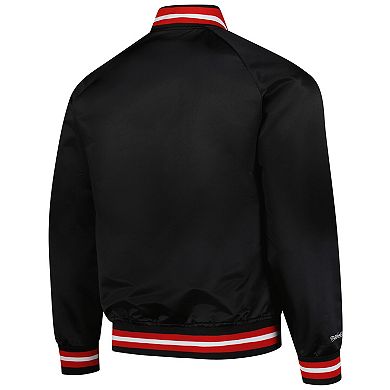 Men's Mitchell & Ness Black Ohio State Buckeyes Lightweight Satin ...